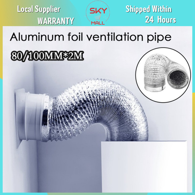 ★Y-Fan Ventilator Double Aluminium Foil Ducting Hose Inline Duct Ventilation Tube Air Exhaust ...