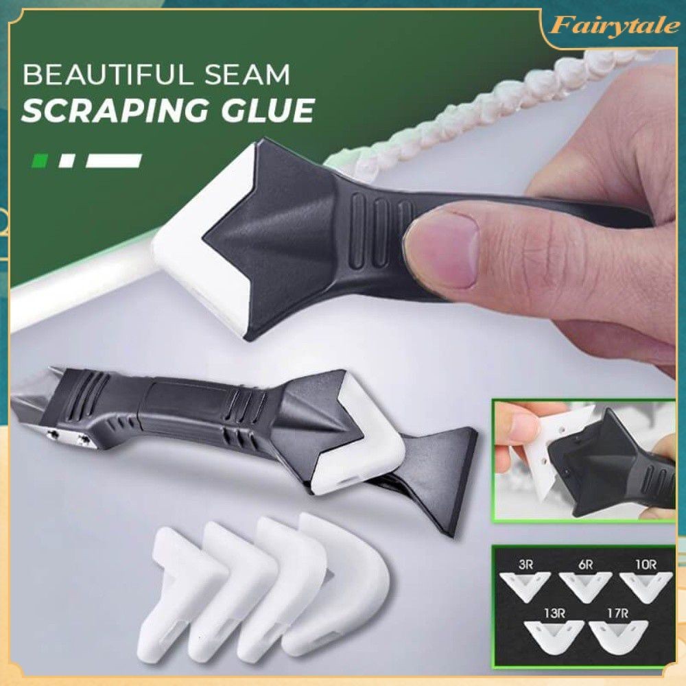 5 In 1 Silicone Sealant Plastic Remover Tool Silicone Scrapper Caulking ...