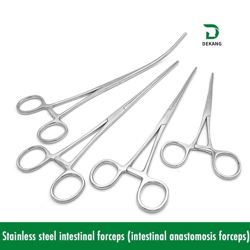 1 Intestinal Forceps Intestinal Anastomosis Forceps Straight Elbow ...