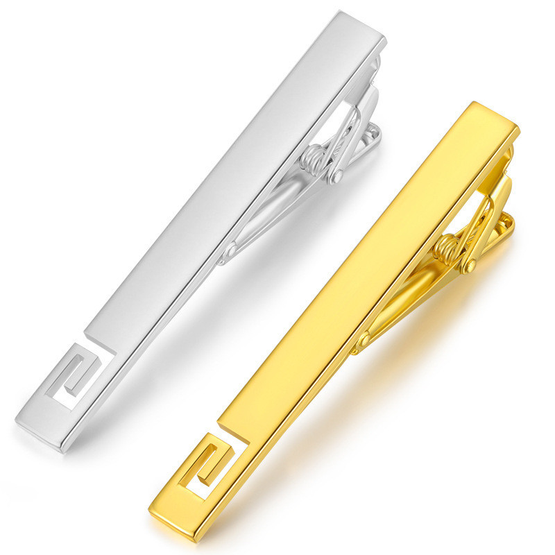 Copper Simple Tie Clip Gold Men's Formal Business Tie Clip Silver ...