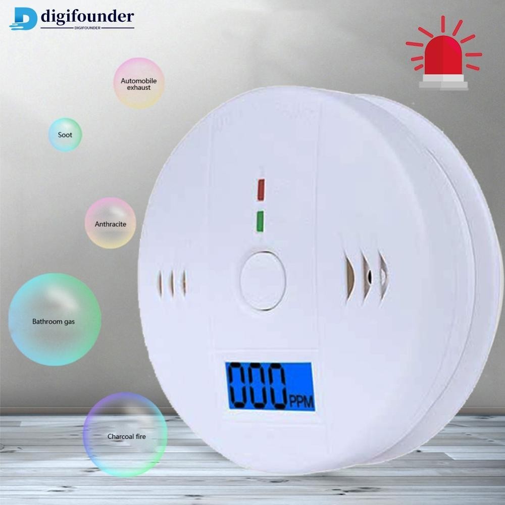 DIGIFOUNDER LCD CO Sensor Work Alone Built In 85dB Siren Sound ...
