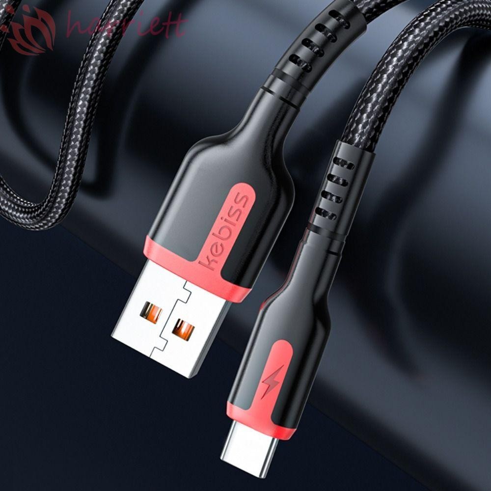 HARRIETT Data Charge Cord Single Head Woven Shell 66W Charging Line ...