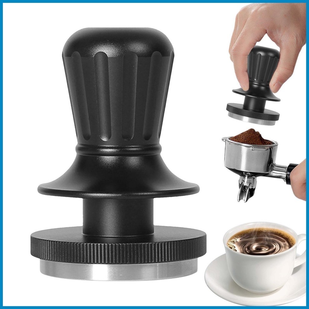 Coffee Tamper Tool Threaded Balanced Powder Hammer Ergonomic Handle ...