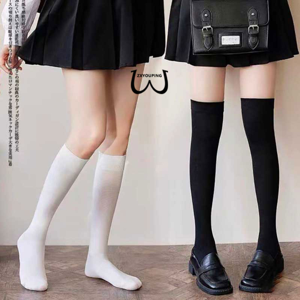 ZXYOUPING JK Lolita Socks/Short Socks/Calf Socks/knee Socks/Over The ...