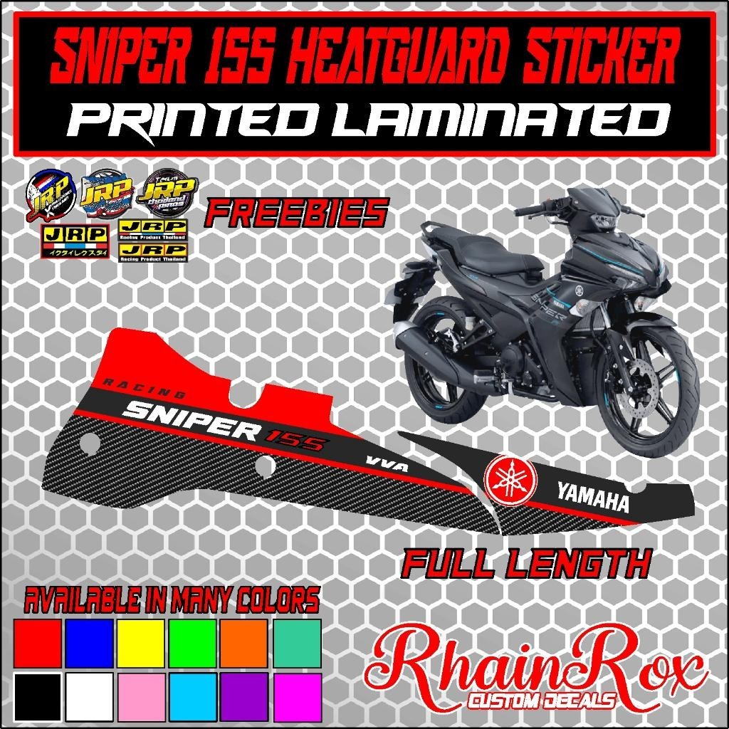 sniper 155 v3 heatguard sticker printed laminated | Shopee Philippines