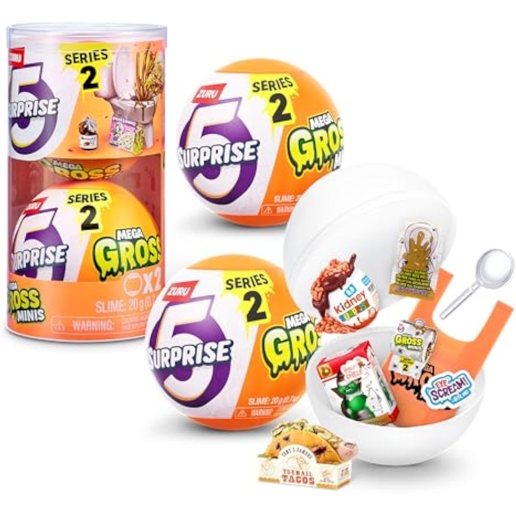 5 Surprise Mega Gross Minis Series 2 (2 Pieces Package) ZURU Boys ...