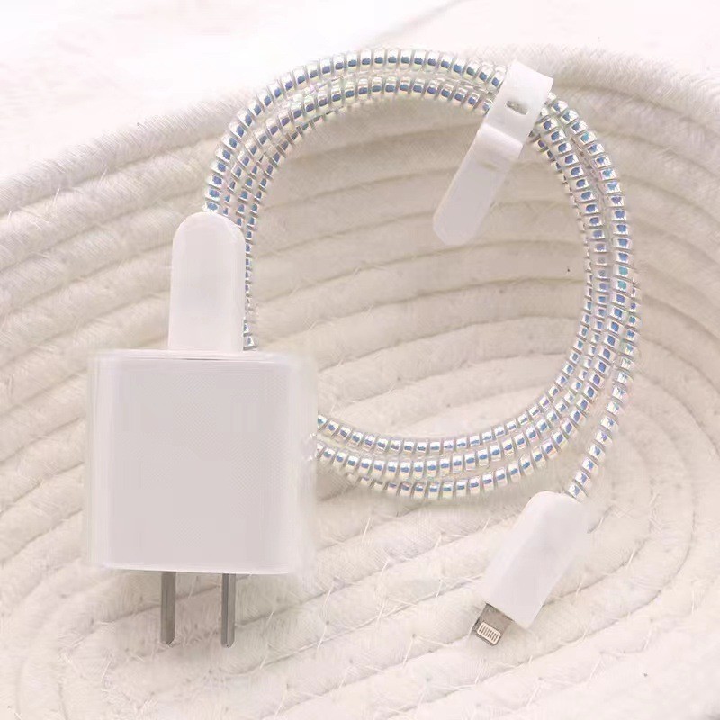 Simple style Transparent 18w/20w Charger Protector Set Charger Case ...