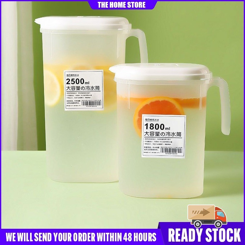 2500ML Fruit tea bucket cold water bottle beverage bucket with scale ...