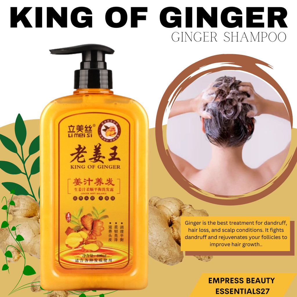 Ginger King Shampoo 500ML Anti-Hair Loss, Oil Control & Itch Relief ...