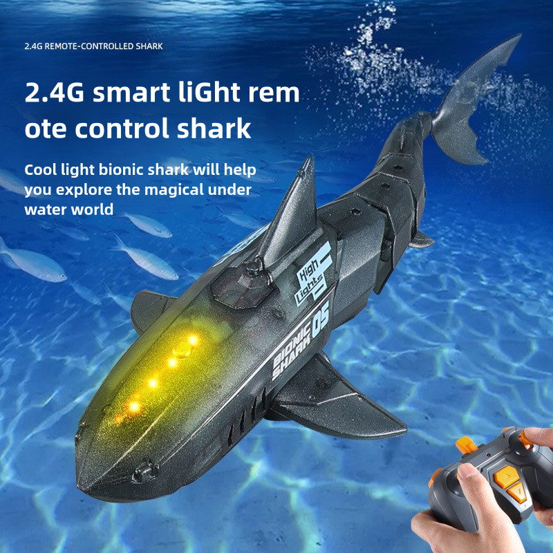 Electric Remote Control Shark Charging Underwater Simulation Swing ...