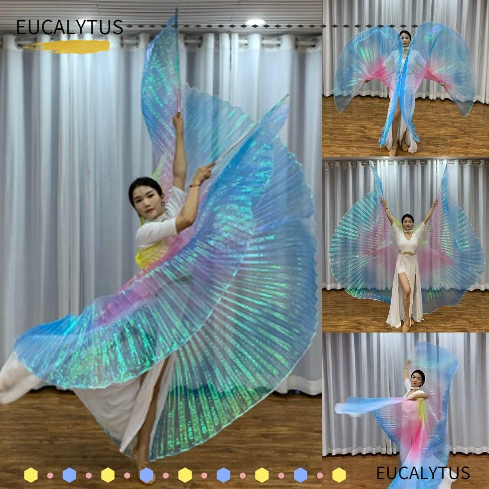 EUTUS Belly Dance Accessories Props, with Telescopic Sticks Multicolor ...
