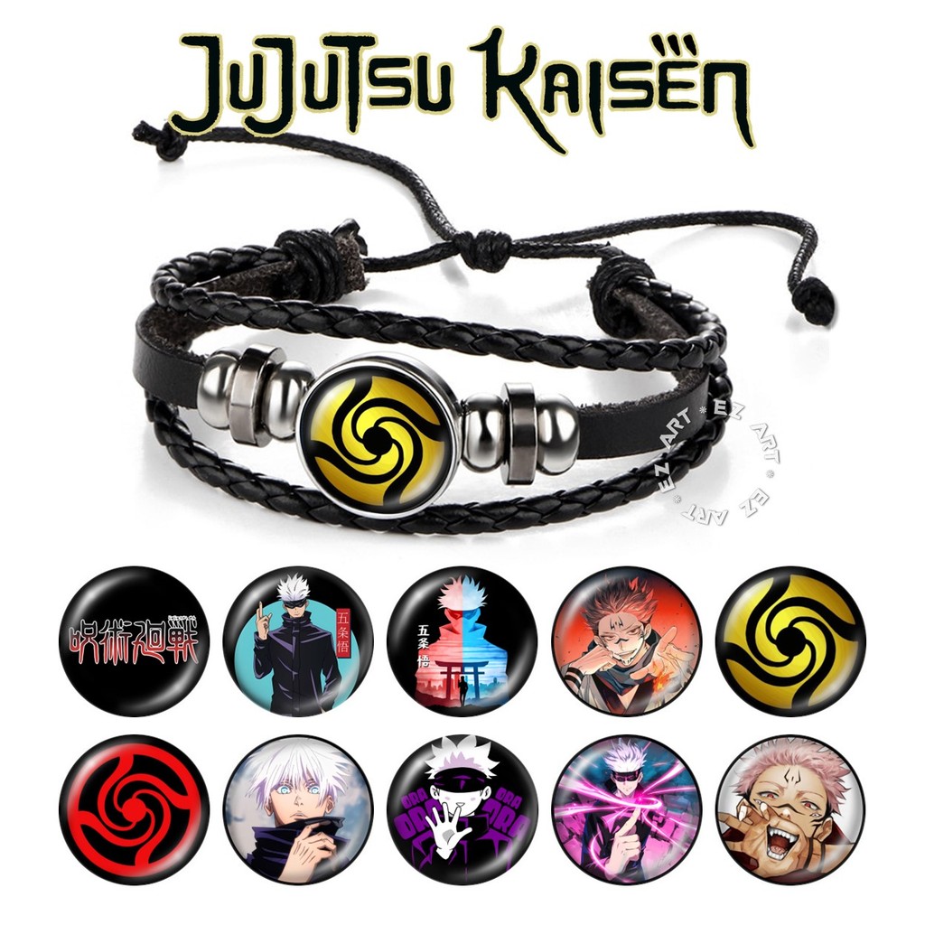 Jujustu Kaisen Gojo Yuji Anime Bracelet Multilayer Braided Leather ...