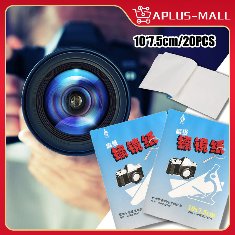 20Pcs Camera Clean Paper Wipes Booklet Laboratory Cleaning Paper Soft ...