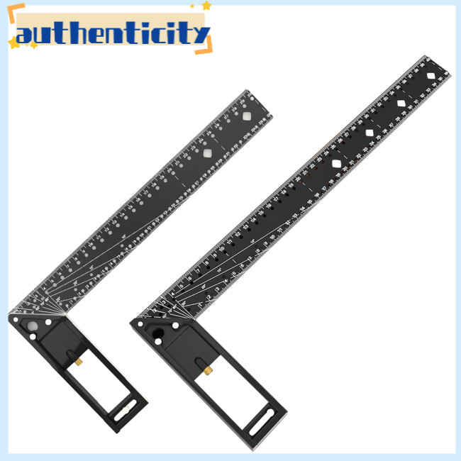 AUTH Multi-Angle Measuring Ruler Tool, Carbon Steel High-precision 90 ...