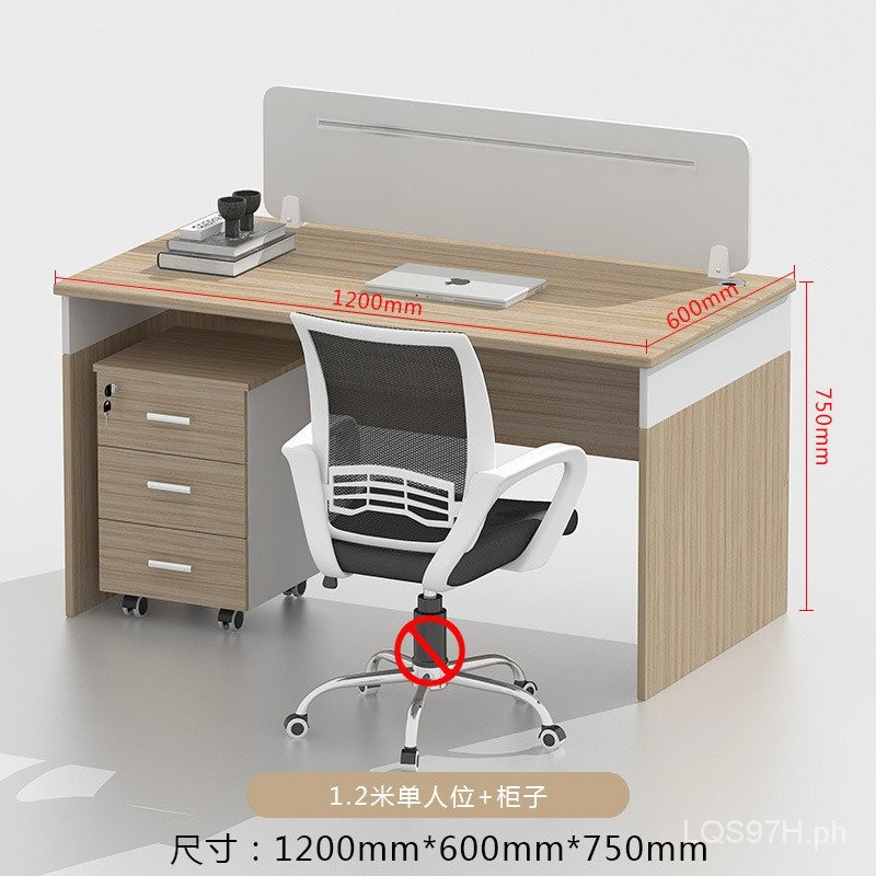 Office Furniture Single Office Desk and Chair Combination Staff ...