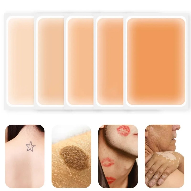 Concealing Waterproof Scar Concealer Sticker Tattoo Cover Up Skin Color ...