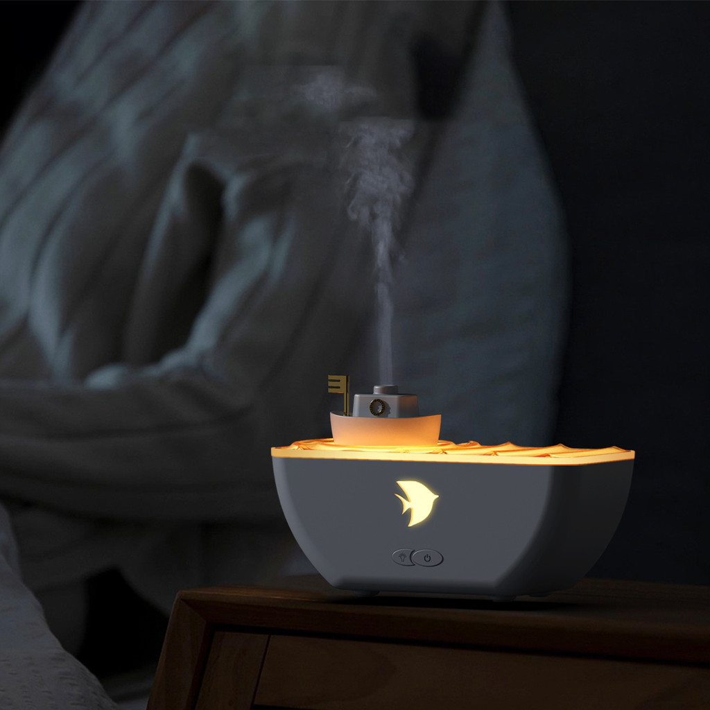 New Product Boat Aroma Diffuser Household Colorful Atmosphere Night ...