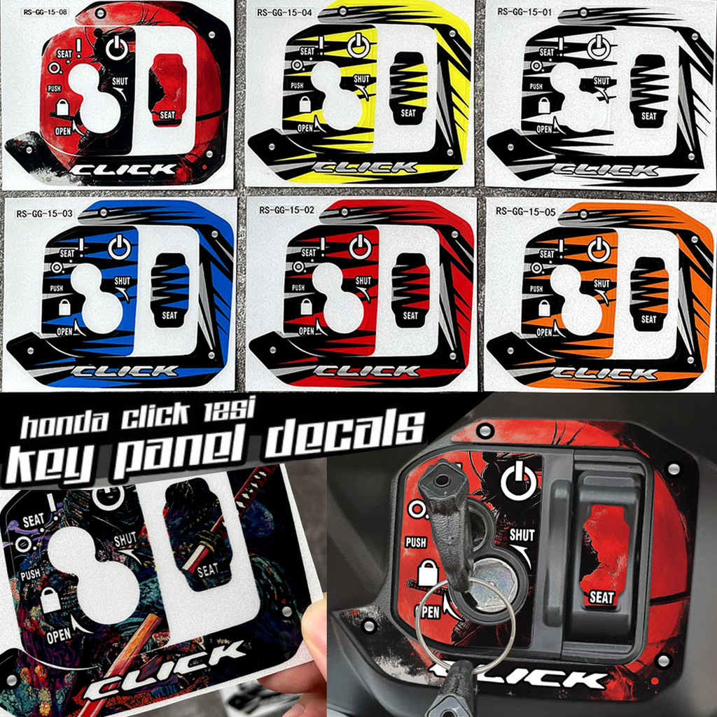 Honda Click 125i Ignition Sticker Key Panel Decal for Honda Click 125i ...