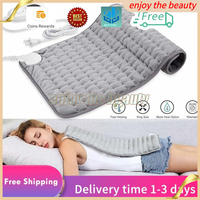‌Effective Electric Heating Pad for Back & Neck Pain Relief - Portable ...