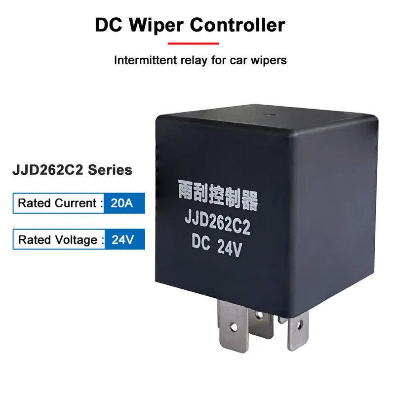 24V 20A 6-pin Flasher Automotive Wiper DC Intermittent Relay Controller ...