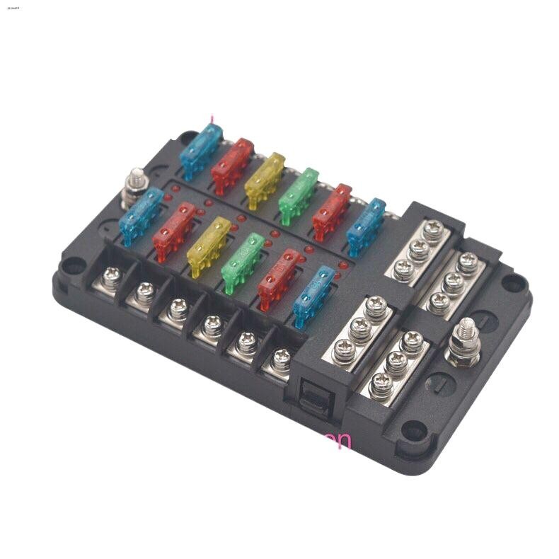 Multi-way fuse box negative bus line modified auto parts fuse seat box ...