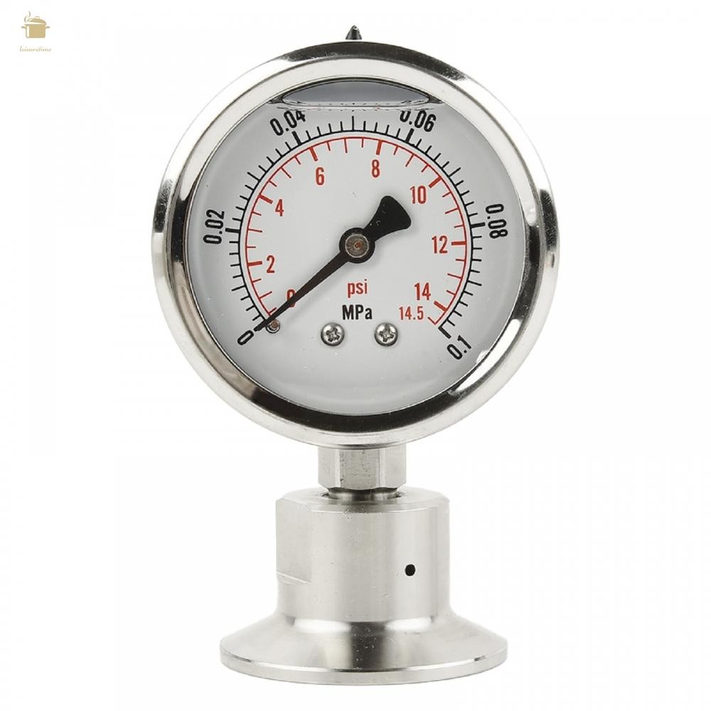 Diaphragm Gauge 0-0.1MPa Range 304 Stainless Steel Shell Easy To Clean ...