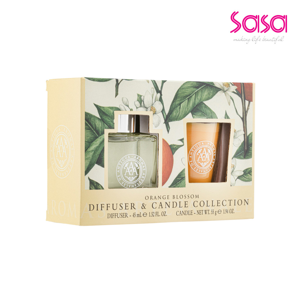 Aromas Artesanales De Antigua Mini Diffuser And Candle Set Orange ...