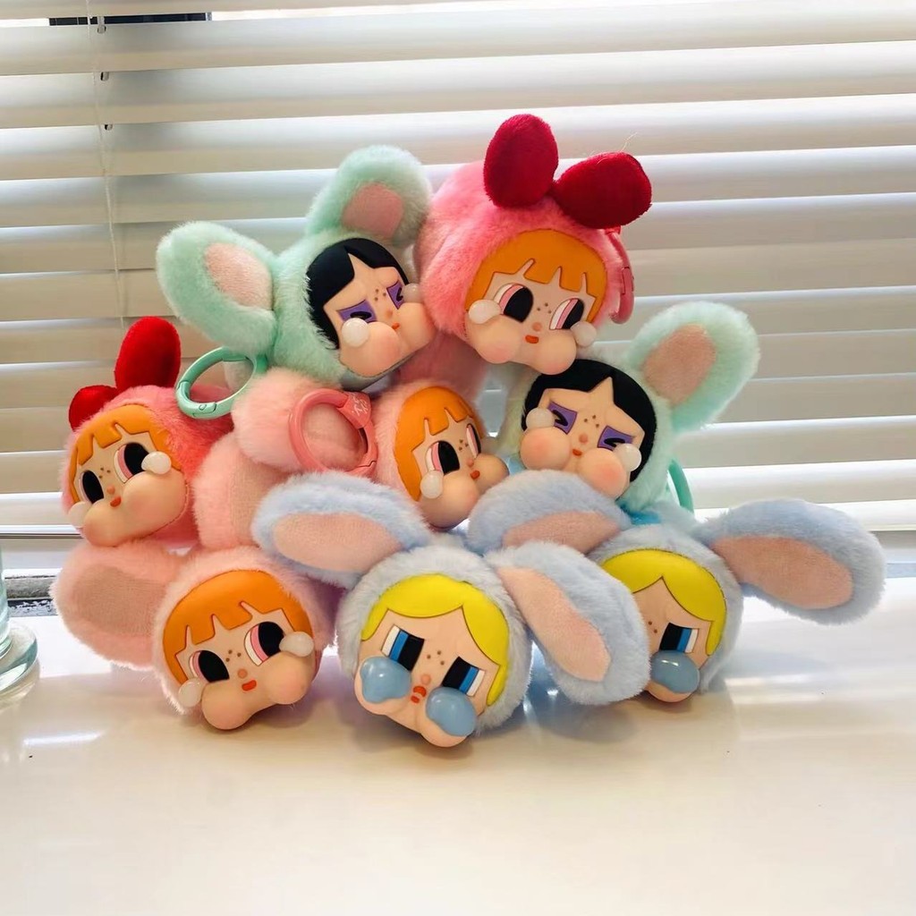 M0CH0 Toy Powerpuff Girls X Vinyl Doll Pendant Plush Keychain Labubu ...