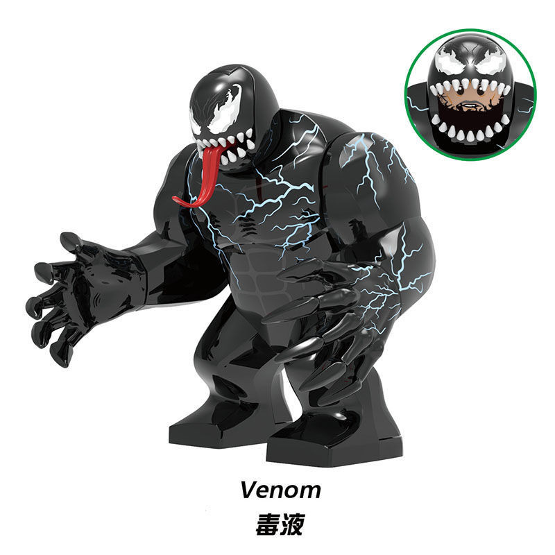 Compatible with Lego Venom Massacre Minifigure Serum Superhero Red ...