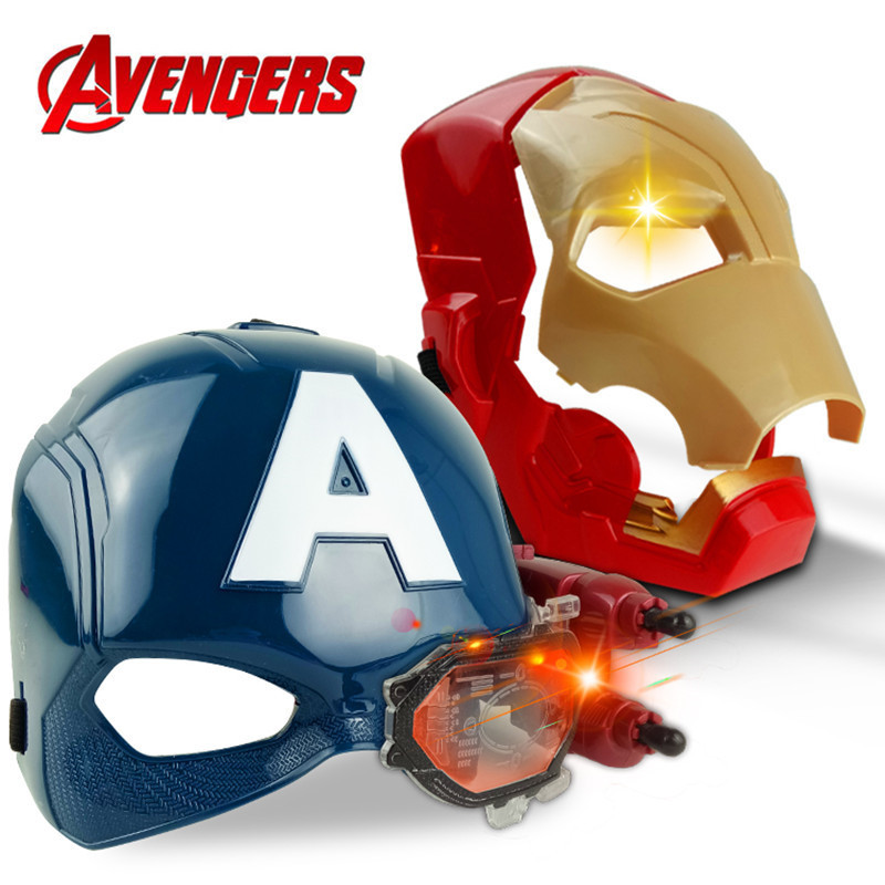 Avengers Luminous Mask American Team Spider-Man Iron Man Hero Cartoon ...