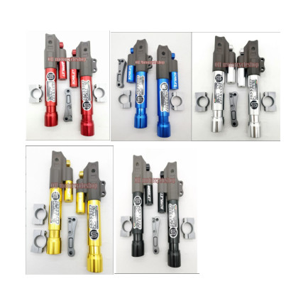 MOTORCYCLE FRONT SHOCK COVER SCARLET FGI XRM110 TOUGH MATERIAL FOR ...