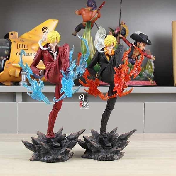 One Piece NY Sanji POP Scale GK Two-Color Devil Style Feet Suit Figure ...