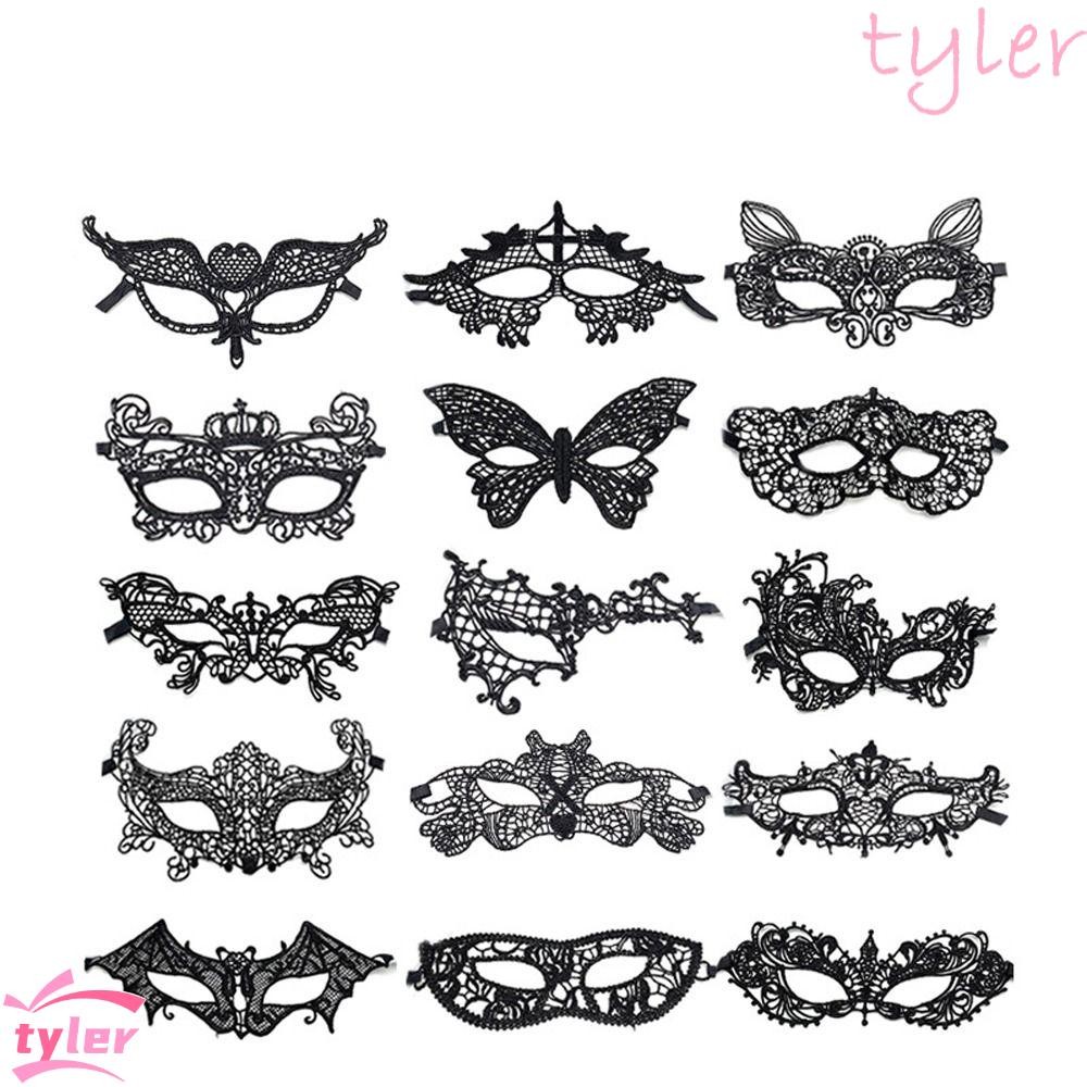 TYLER1 Women's Lace Mask, Cosplay Fancy Hollow Masquerade Eyemask ...