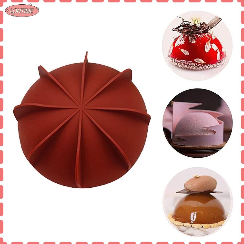 LONTIME STORE Baking Mold Cake Hemisphere Pan Silicone Half Sphere ...