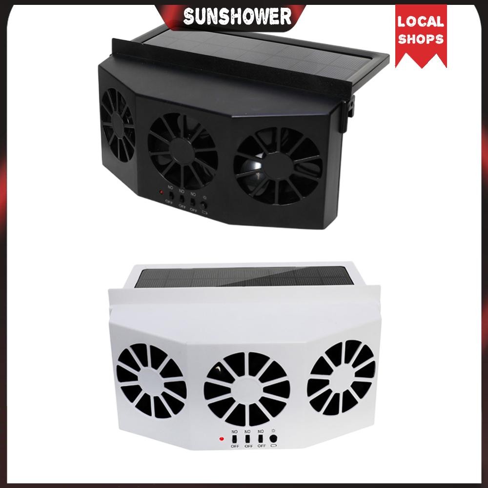Air Circulation Fan 3 Heads Auto Cooling Fan 2.4V Electric Car Cooler ...