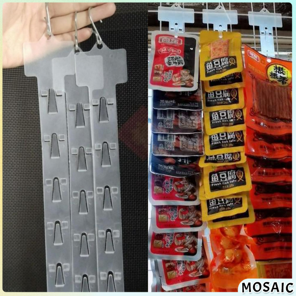 Display Hanging Strip Supermarket Snack Injection Clear Plastic Strip ...