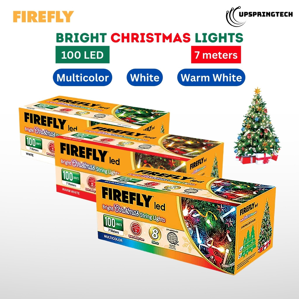 Firefly Bright Christmas Lights 100LED 7 meters | Shopee Philippines