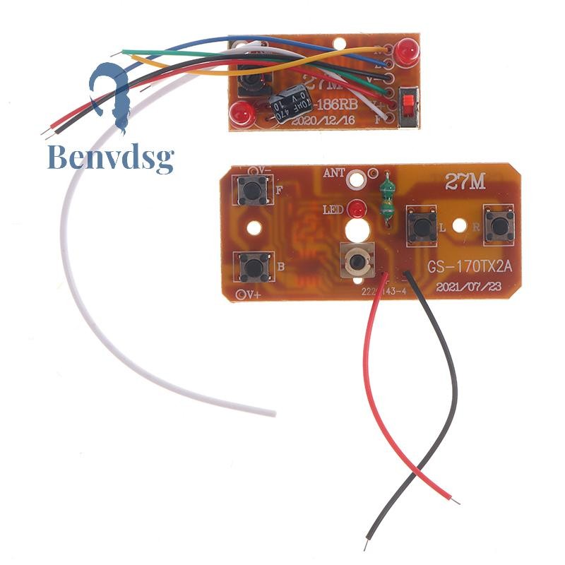 Benvdsg> 4CH RC Remote Control 27MHz Circuit PCB Transmitter Receiver ...