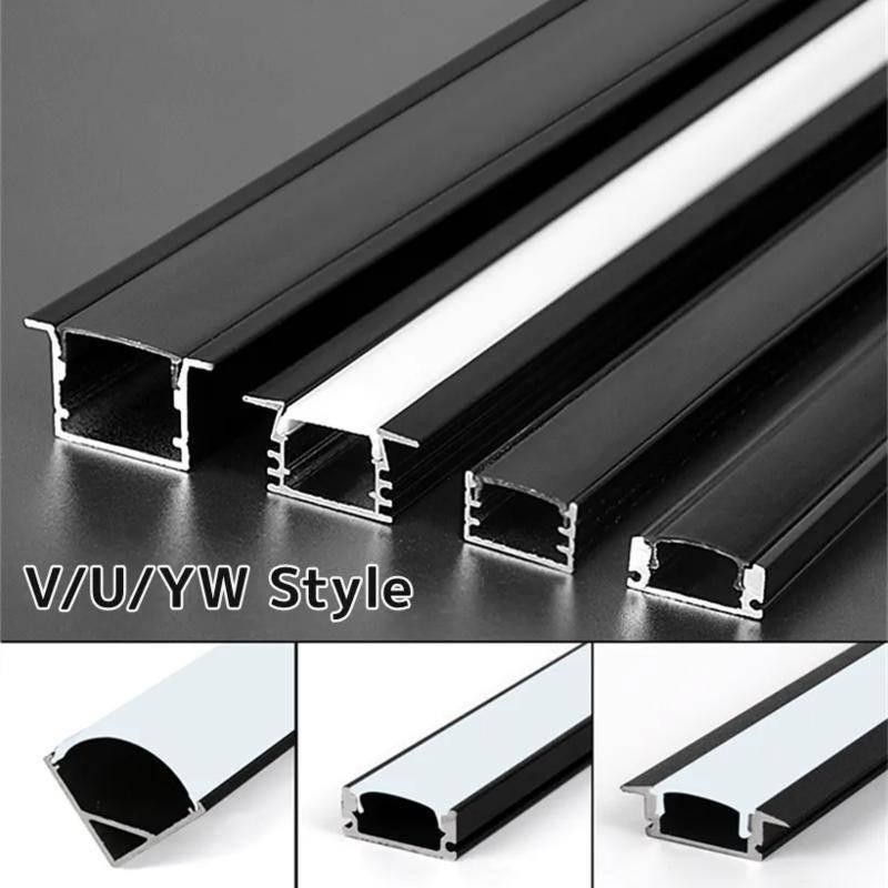 2 pieces 1m aluminum trough led linear light surface mounted aluminum ...