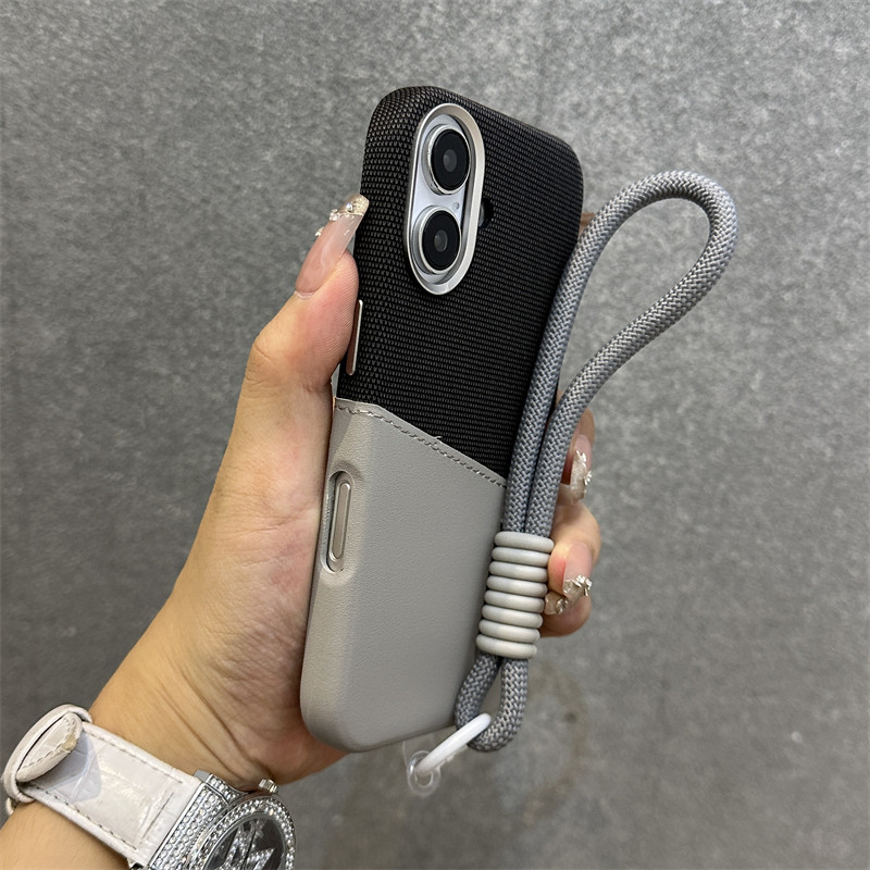 Color Collision Leather Fabric Ring Stand Thickened Arcylic Hard Case ...