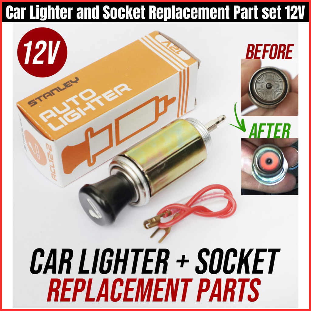 (MSNETSHO) STANLEY Car Lighter and Socket Replacement Part set 12V ...