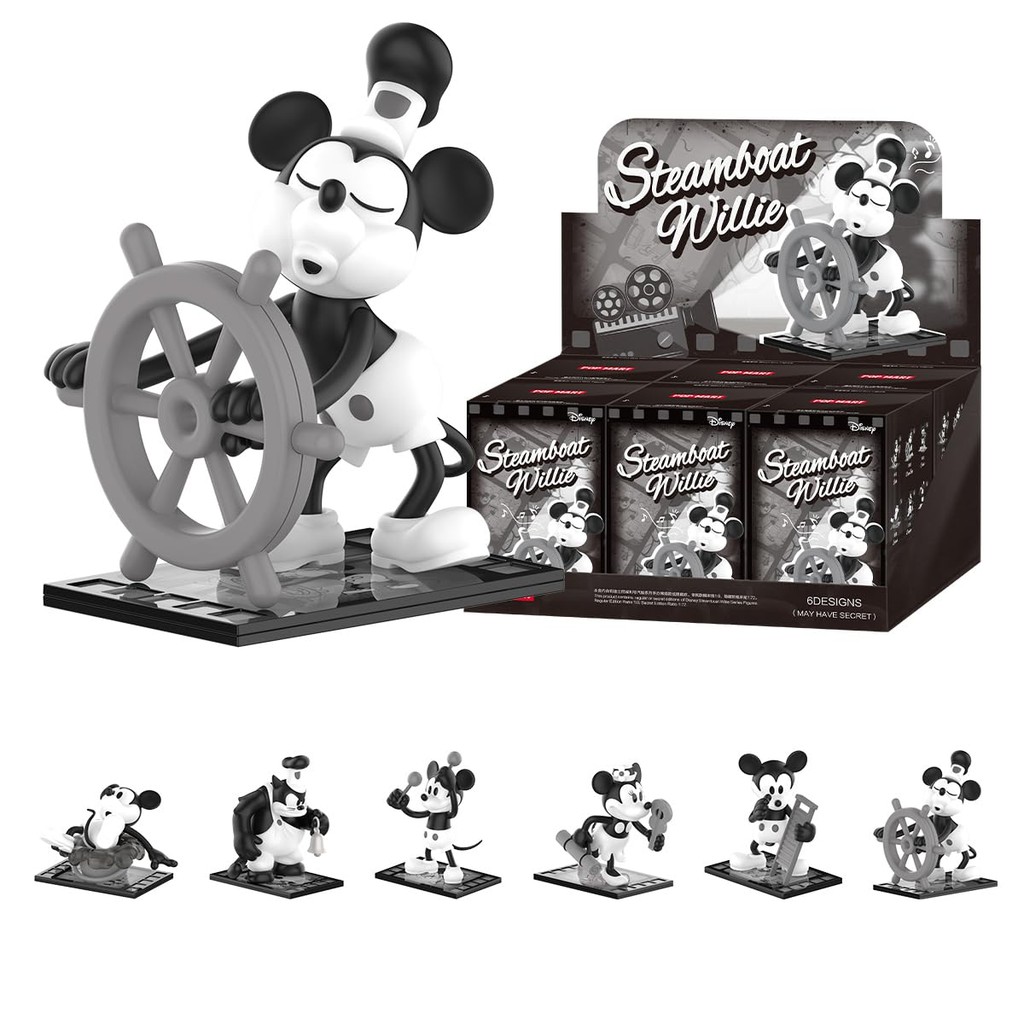 POP MART DISNEY Steamboat Willie Series Assorted Box 6 Pieces Pop Mart ...