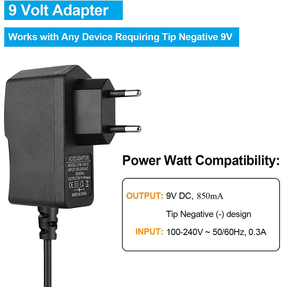 it 5 Way Electric Guitar Effect Pedal Power Supply Cables Adapter Daisy ...