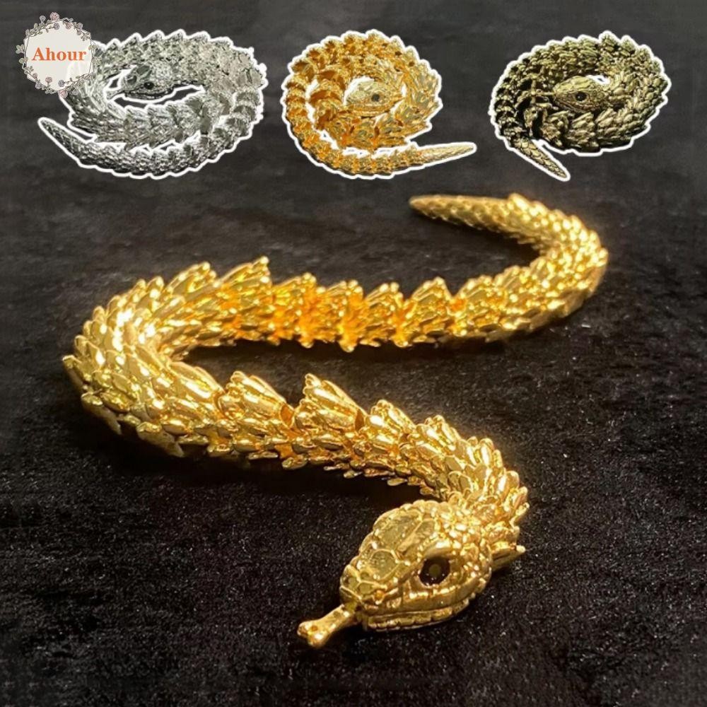 AHOUR Articulated Joints Alloy Snake, Chinese Zodiac 3D Printed ...