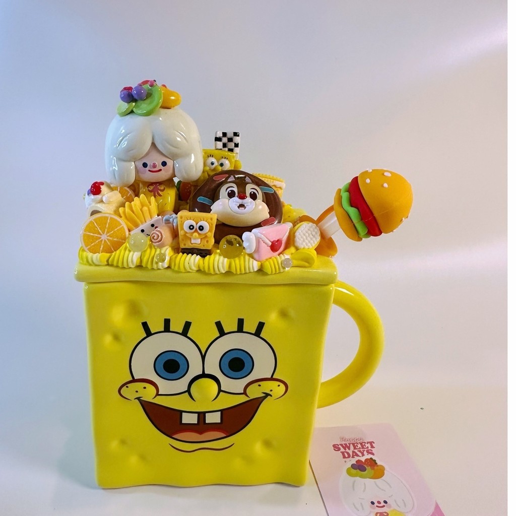 Rico Afternoon Tea Fruit Tart Fun Donut Titi SpongeBob SquarePants Mug ...