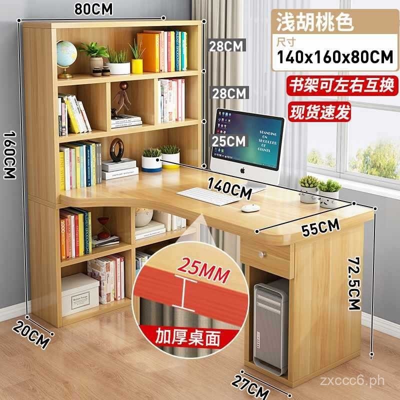 Desk Bookshelf Integrated Combination Corner Computer Desktop Table ...