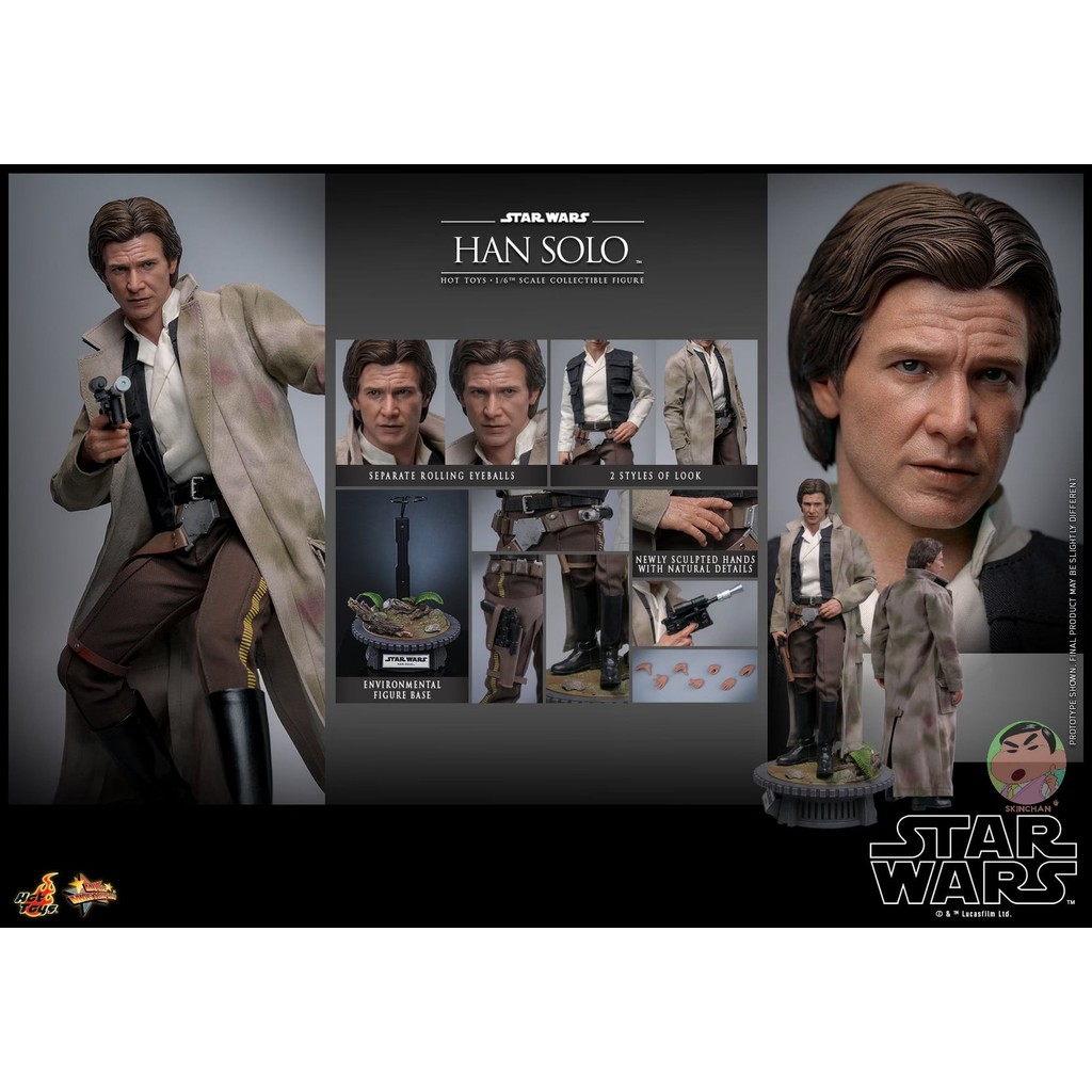 Hot Toys MMS740 Star Wars: ROTJ – Han Solo 1/6th Scale Collectible ...