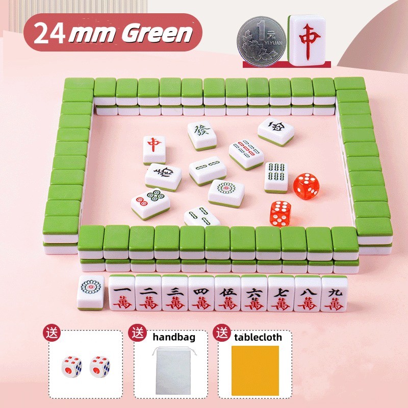 Mahjong Set With Number green Standard Size 24mm/30mm green | Shopee ...