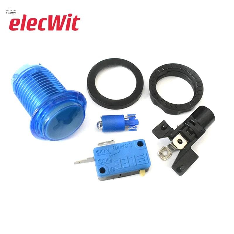GoGo Round Lit Illuminated Arcade Video Game Push Button Switch LED ...