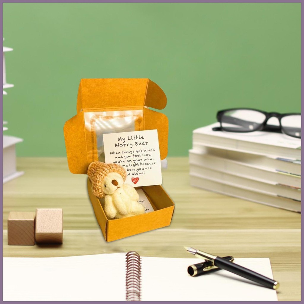Little Bear in Box Stuffed Bears Plush Handmade Little Animal Pocket ...